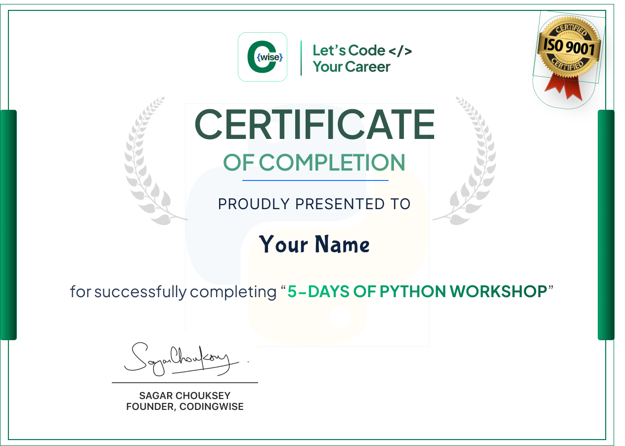 Assignment Submission – Coding Wise Programs