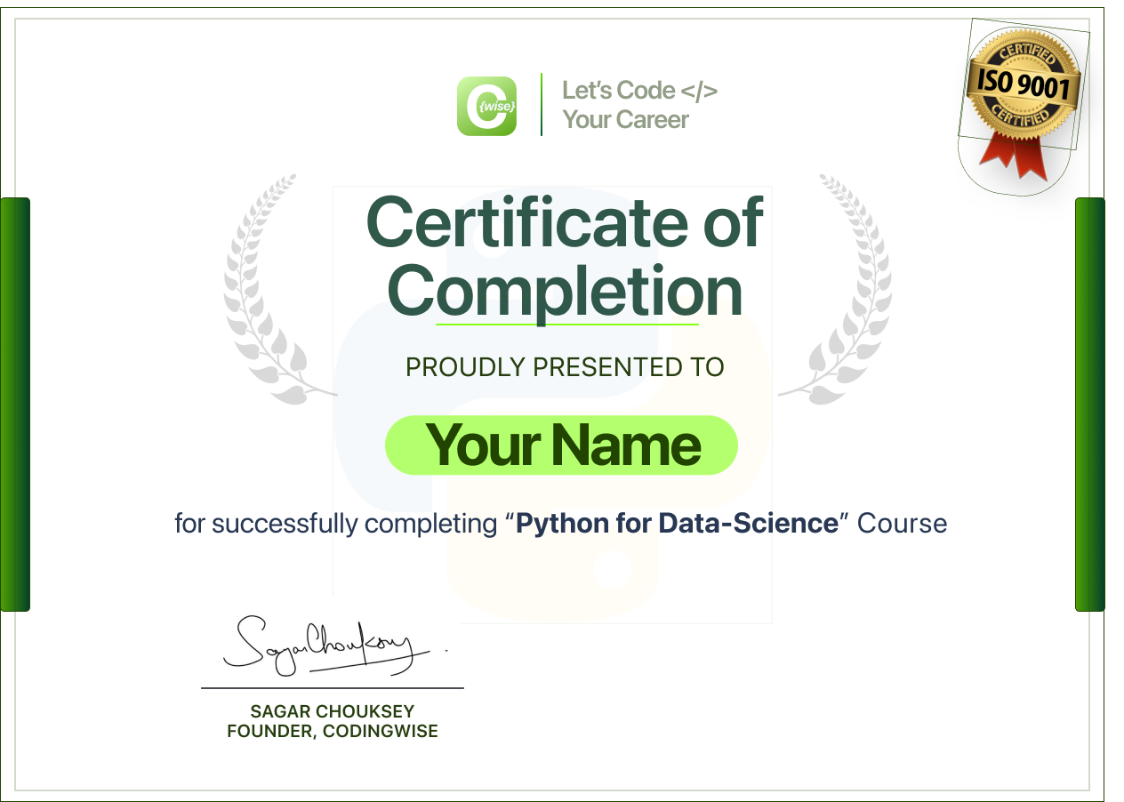 Python for Data-Science/Analysis – Coding Wise Programs